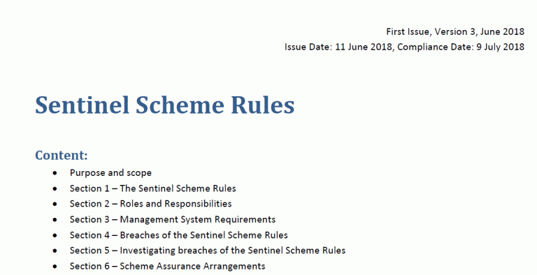 rules image - Sentinel